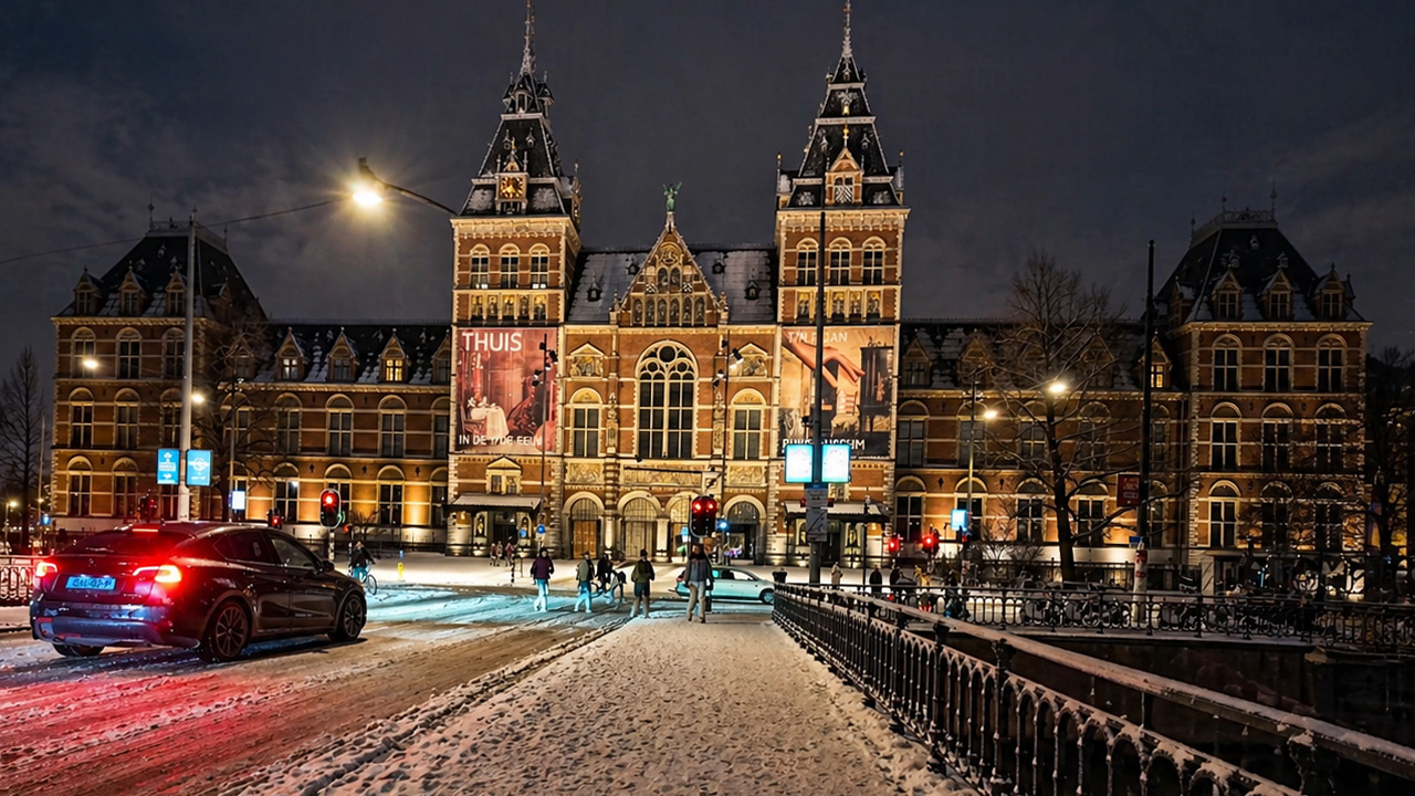 Warum dieses Wahrzeichen in Amsterdam bei Nacht so beeindruckend wirkt