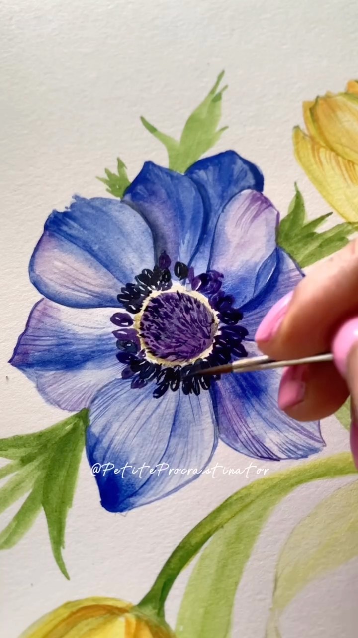 Painting anemones: Easy flowers for beginners