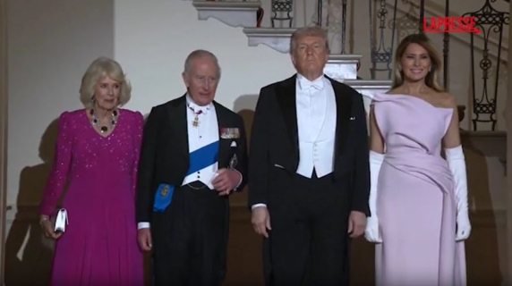 Re Carlo III e la regina Camilla alla Casa Bianca per la cena di stato ...