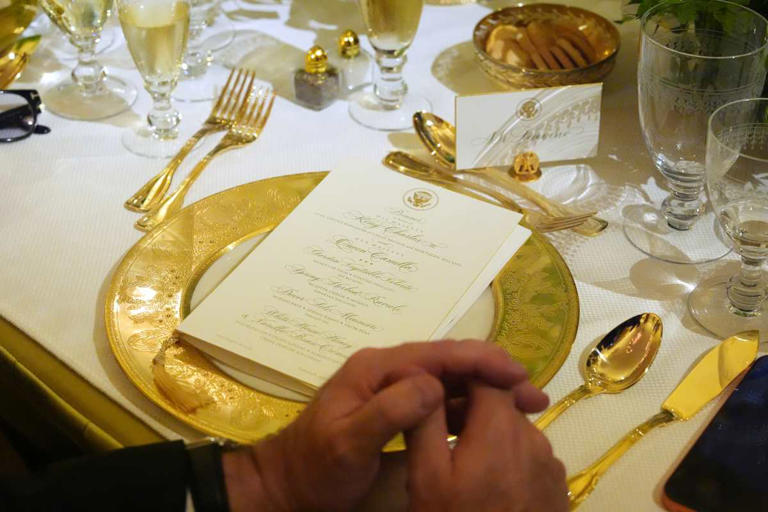 White House unveils Melania Trump’s state dinner menu for King Charles ...