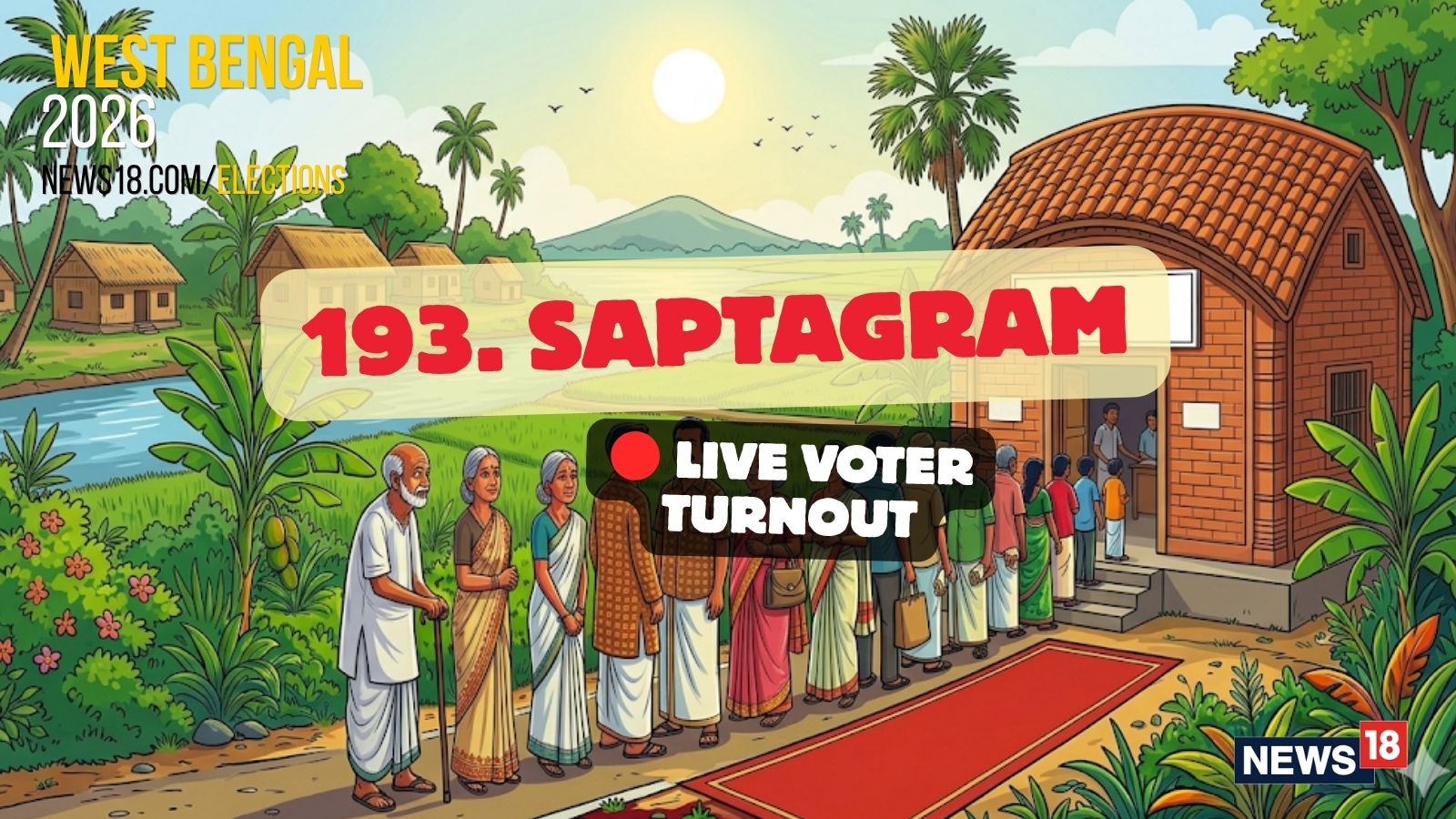 20.57% Voter Turnout At Saptagram Assembly Constituency Till 9:00AM