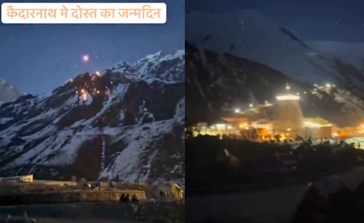 Viral video: Tourists burst crackers near Kedarnath temple for birthday ...