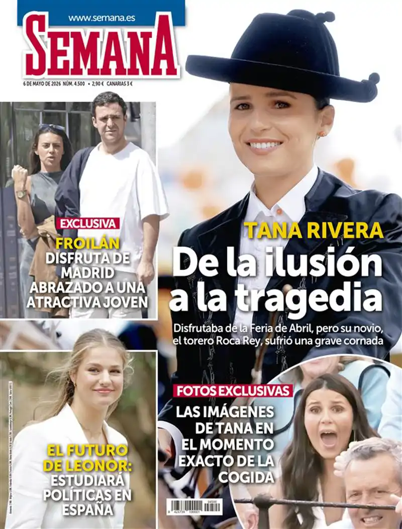 Froilán disfruta de Madrid abrazado a una atractiva joven