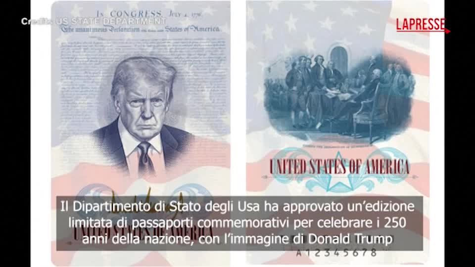 USA, i nuovi passaporti con l'immagine di Trump: il primo presidente ...