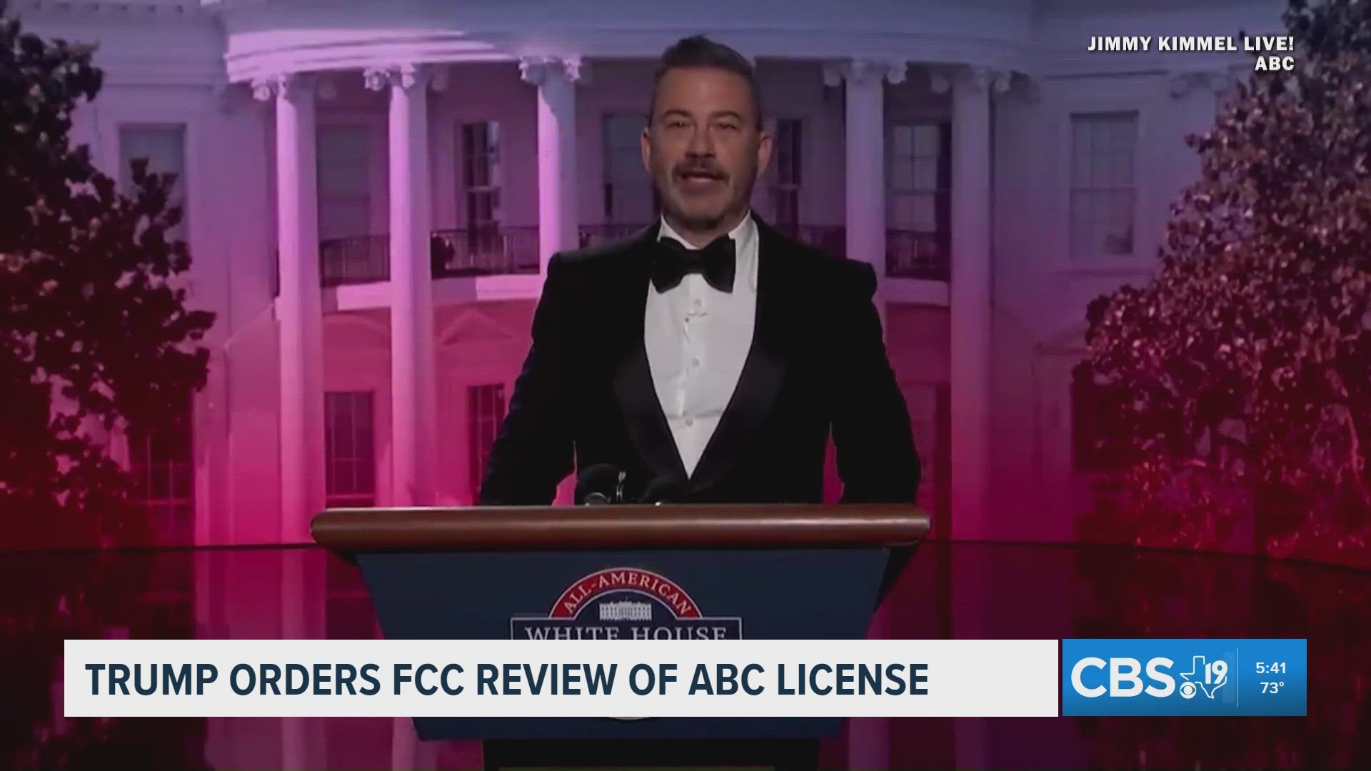 ABC broadcast licenses under FCC review amid renewed Trump-Kimmel feud