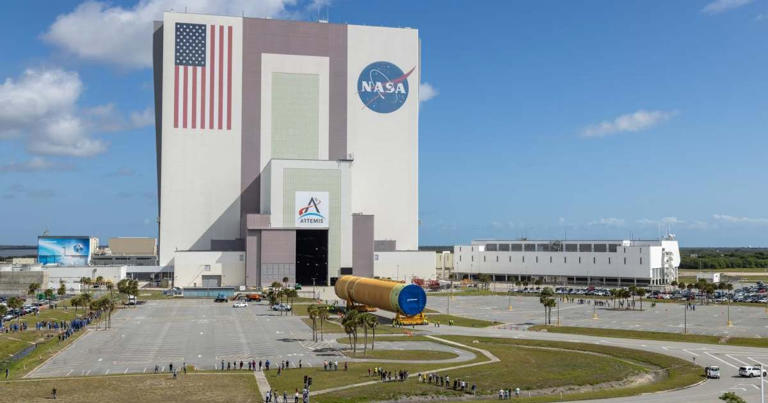 Artemis III SLS core stage arrives at Kennedy Space Center as Artemis ...