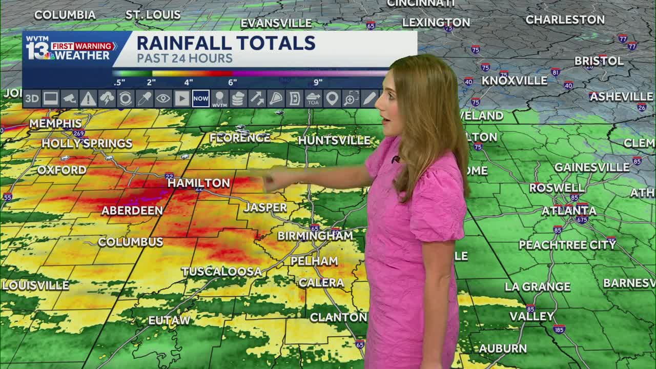 Scattered storms Wednesday with localized flooding. Cooler weather in ...
