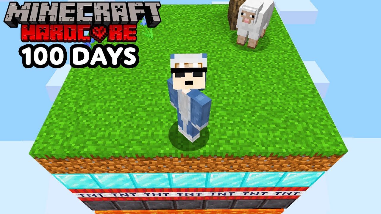 I Survived 100 Days With Random Layer One Chunk