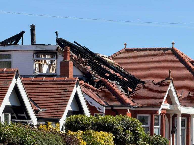Roof completely destroyed by overnight blaze at Blackpool house fire