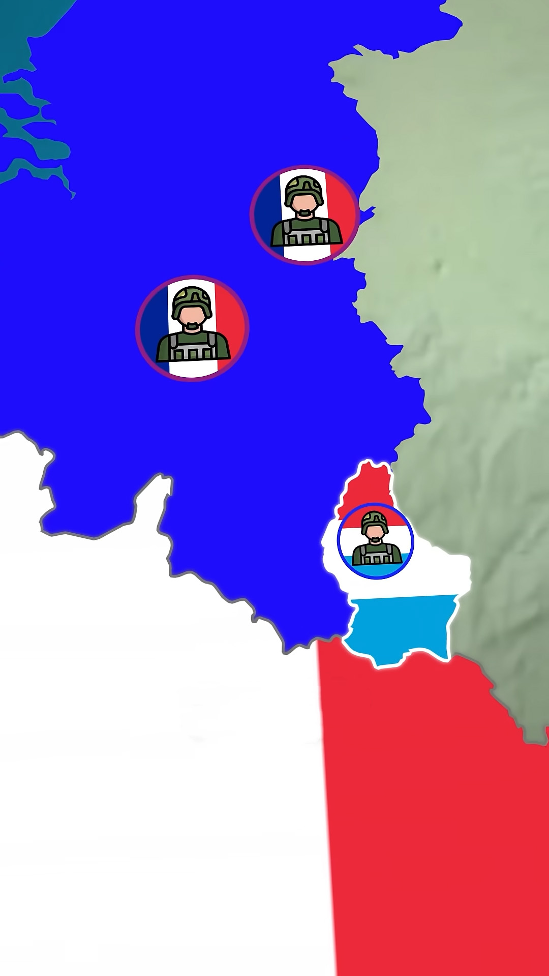 Hypothetical scenario Luxembourg versus neighboring nations