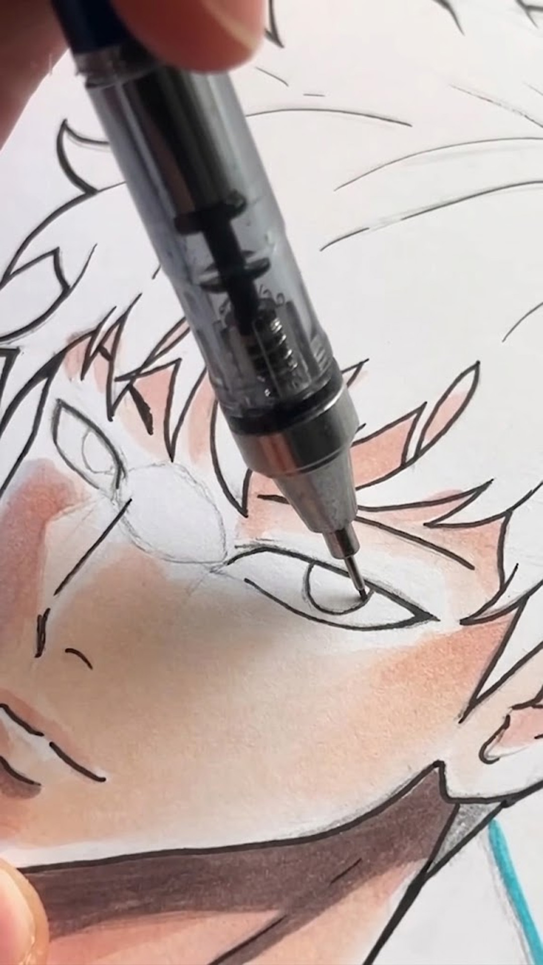Simple technique to draw anime eyes
