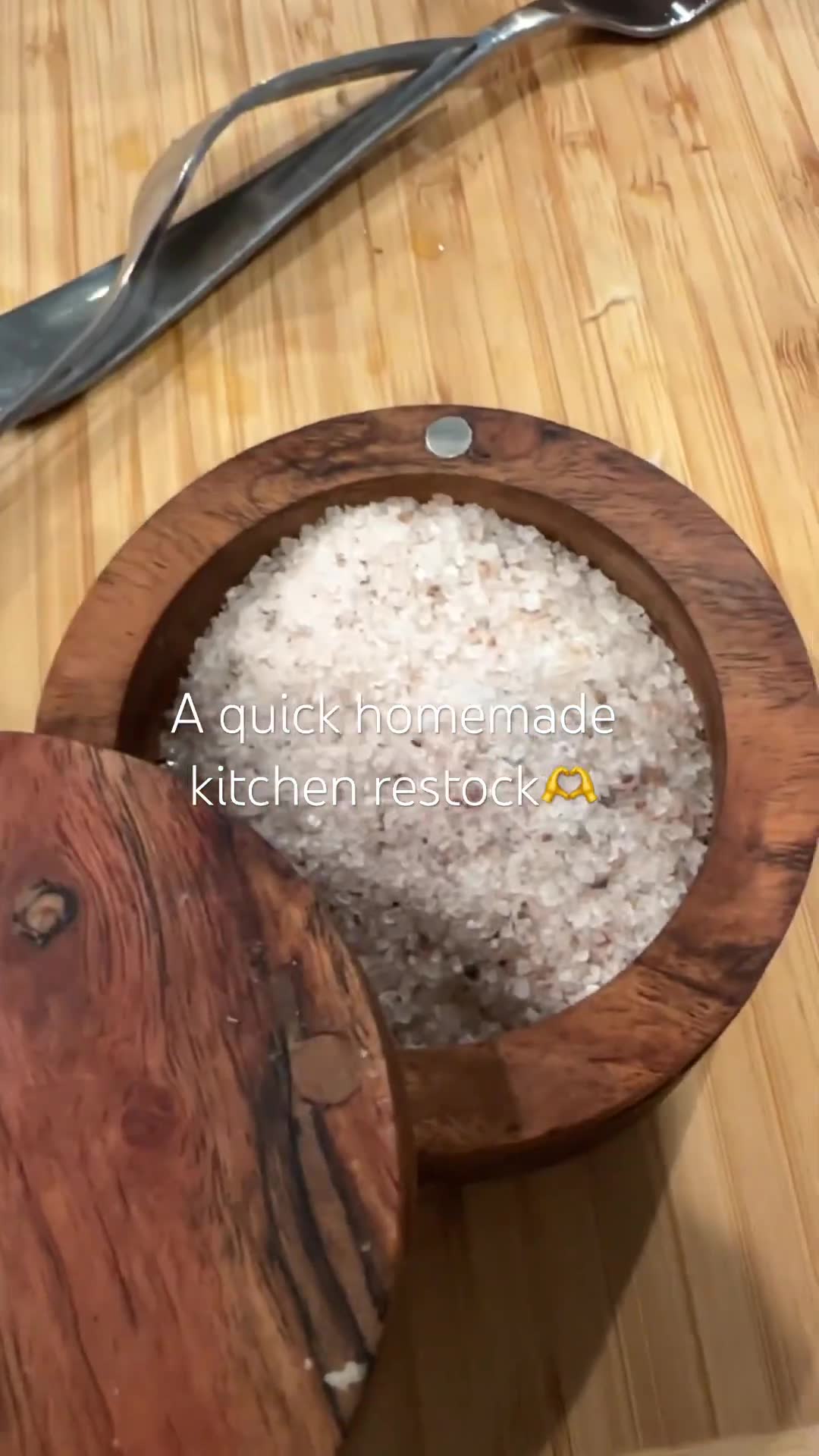 Cooking routine with a moment of connection