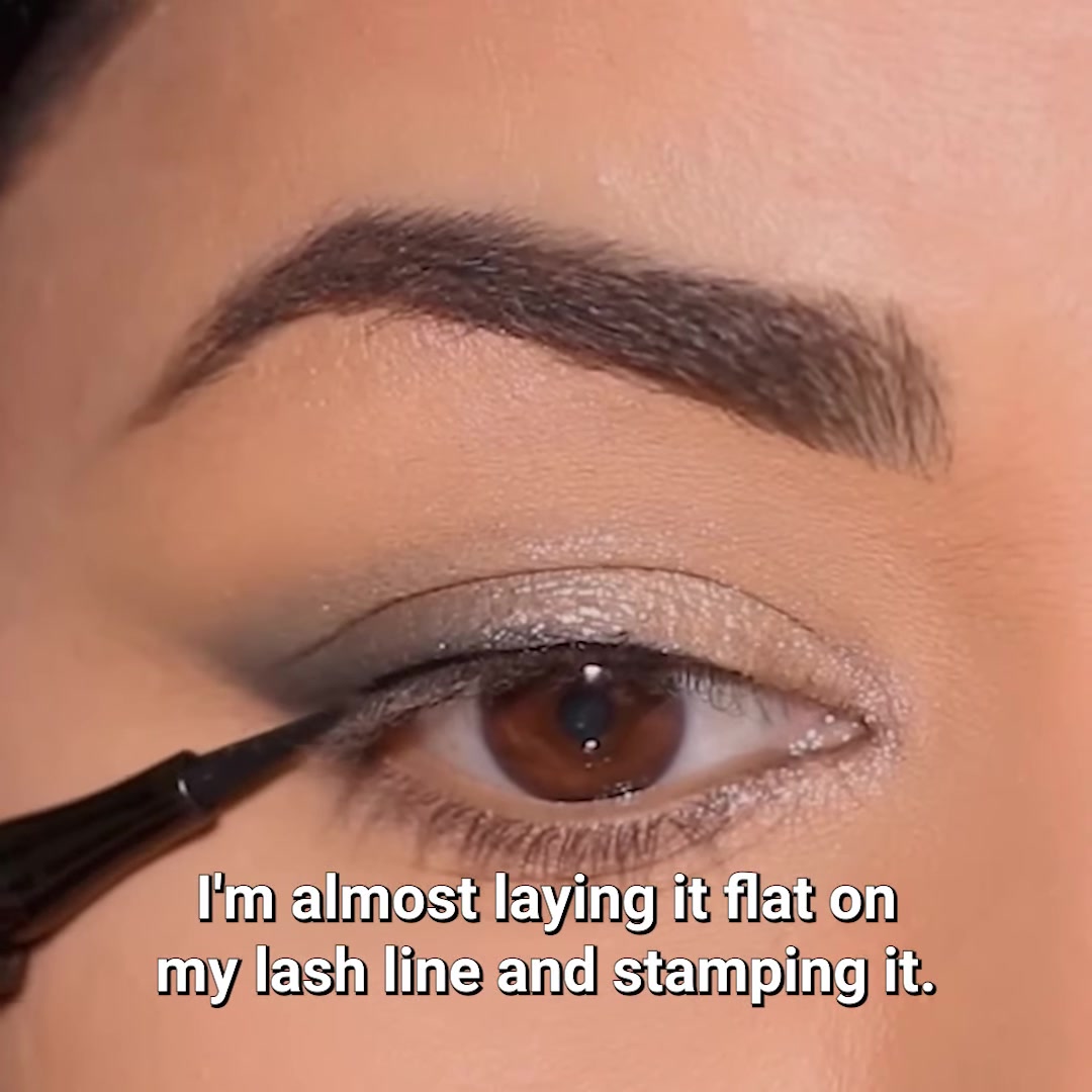 How to make winged eyeliner work on hooded eyes!