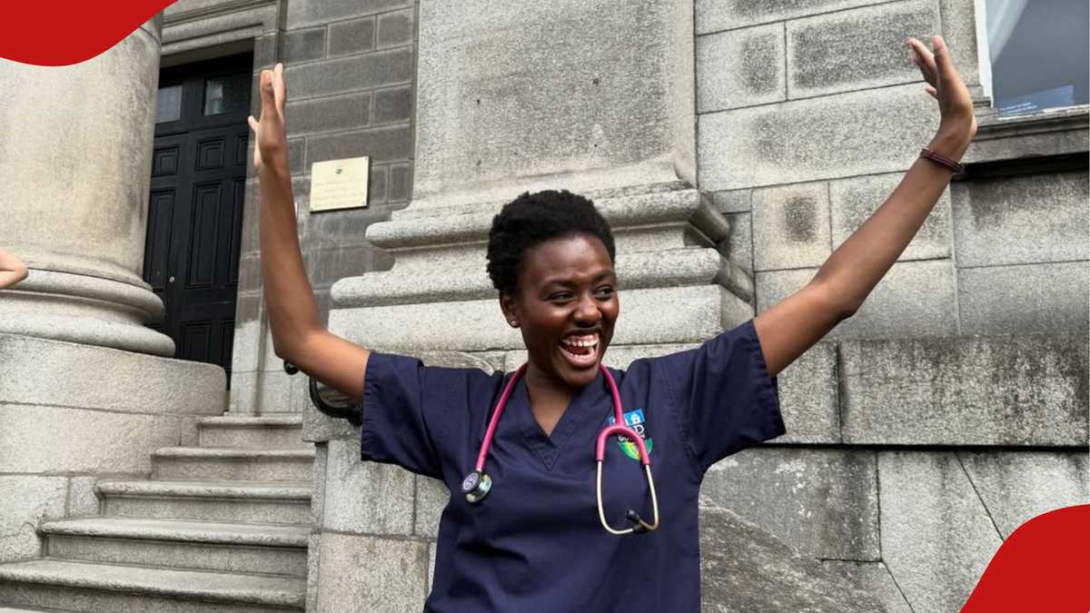 Woman overjoyed, emotional after finishing medical school after 10 ...