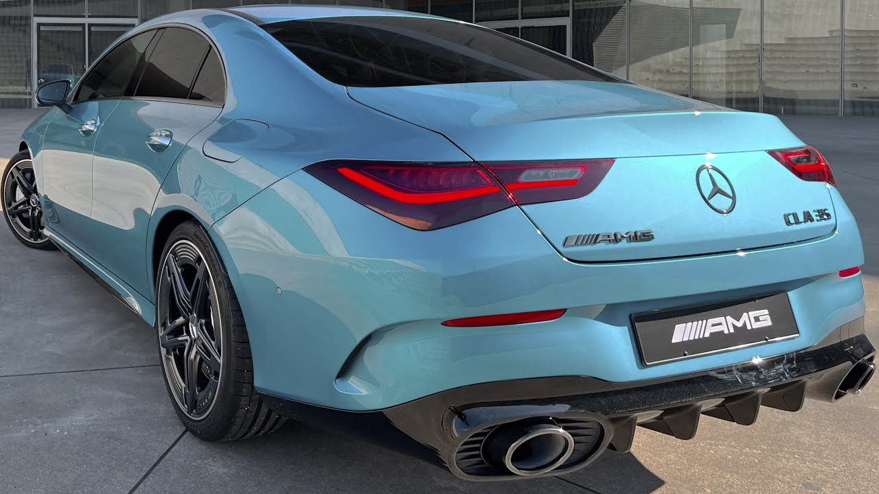 The new Mercedes AMG CLA35 facelift review and sound