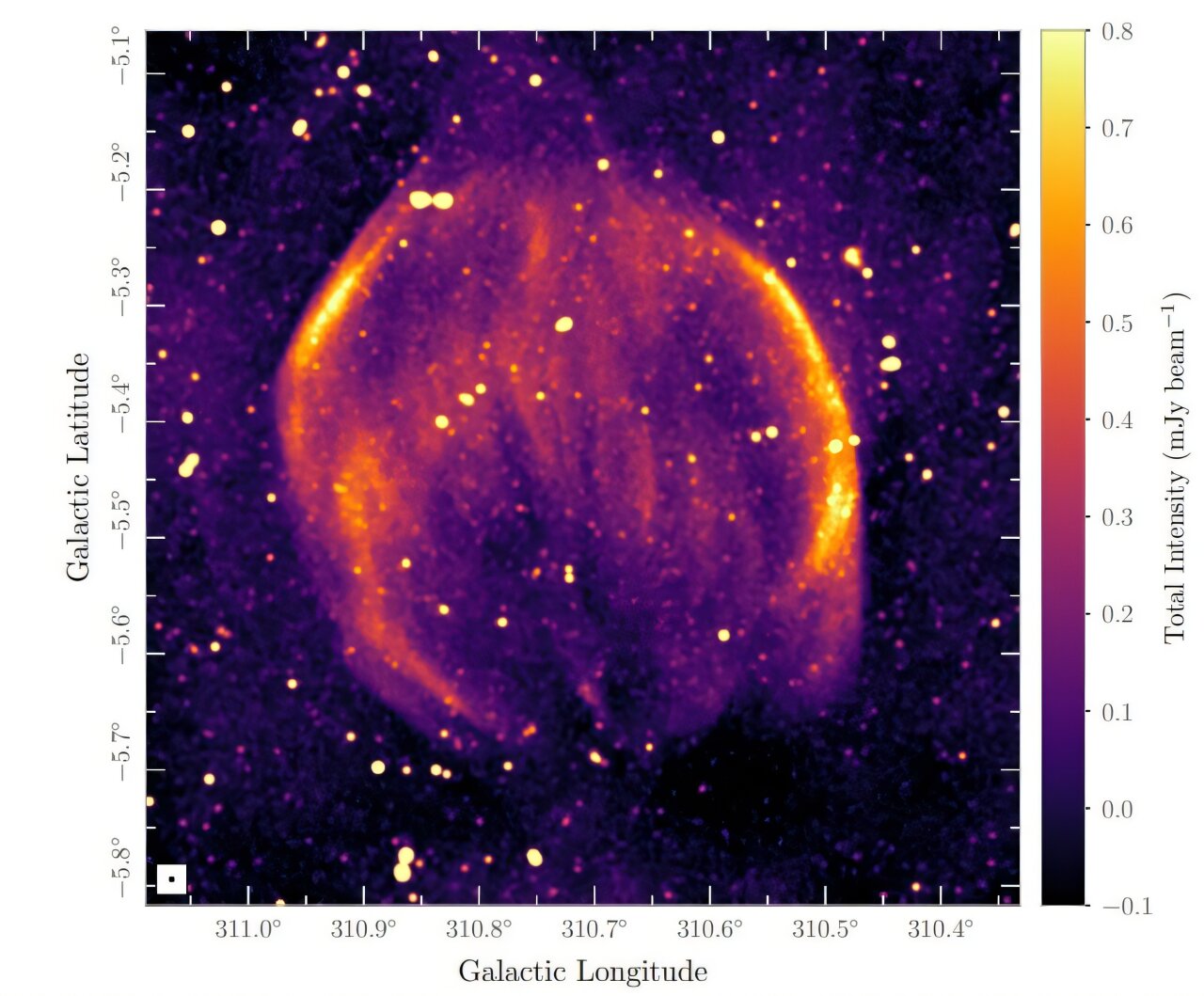 Newly confirmed supernova remnant is one of the faintest ever detected