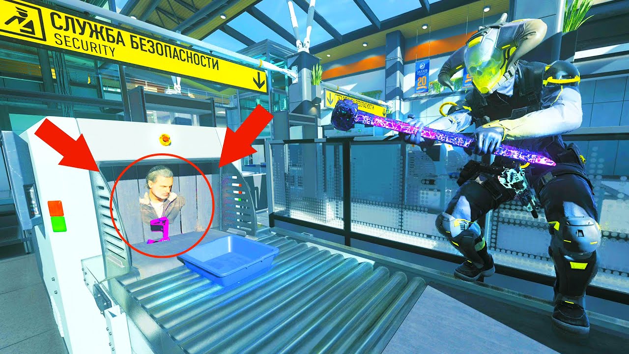 I found him stuck glitching in the X-ray machine