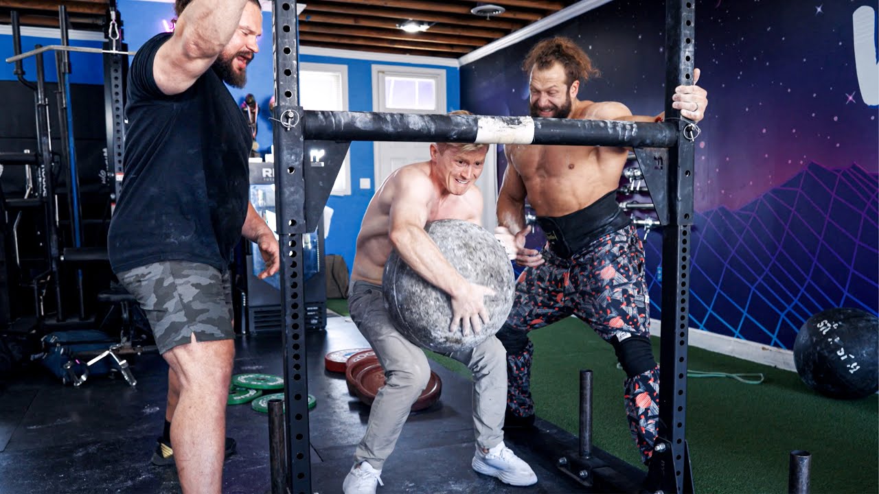 160 lb climber vs the strongest man alive - Strength under height