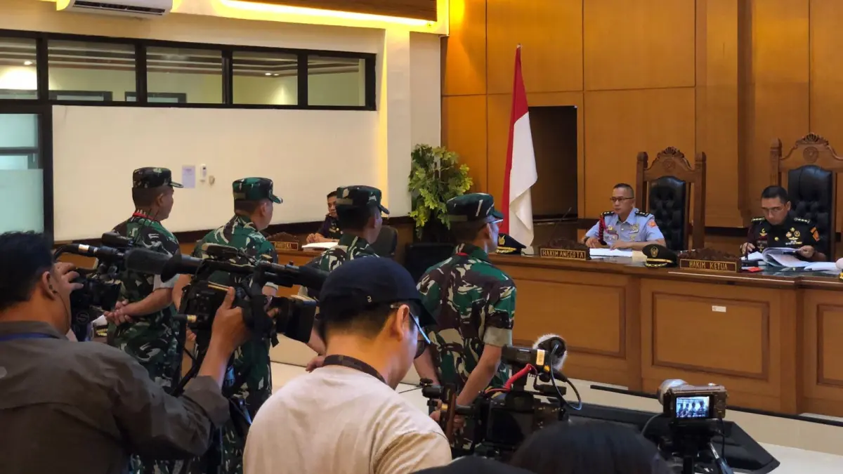 Paham seluruh isi dakwaan, 4 prajurit TNI tidak ajukan nota pembelaan ...