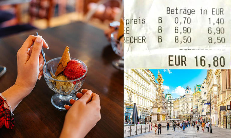 Tourists charged £1.20 washing up fee for having ice cream in bowl in ...