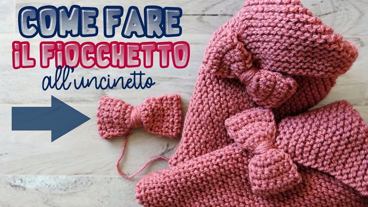 Fiocchetto uncinetto tutorial facile
