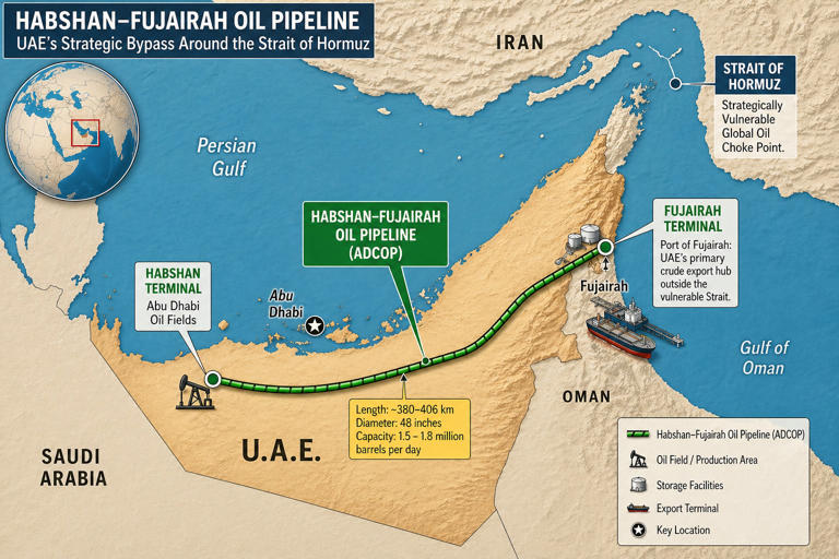 Good news for India: UAE can now send more oil via Fujairah, bypassing ...