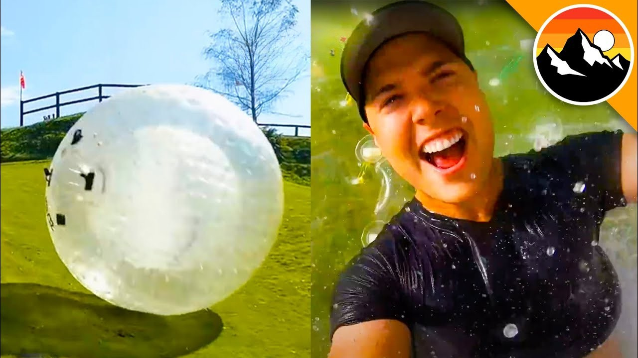 Extreme zorbing adventure in New Zealand