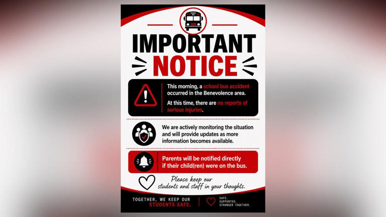 Randolph County school bus crash reported in Benevolence area, no ...