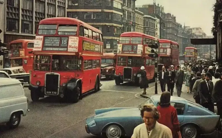 Mystery of car from photo of 1960s London was unsolved for years with ...