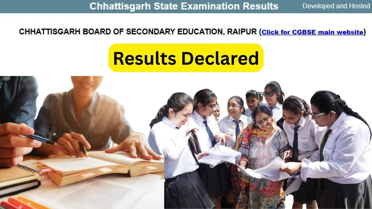 Chhattisgarh CG Board 10th-12th result declared: Direct link to check ...