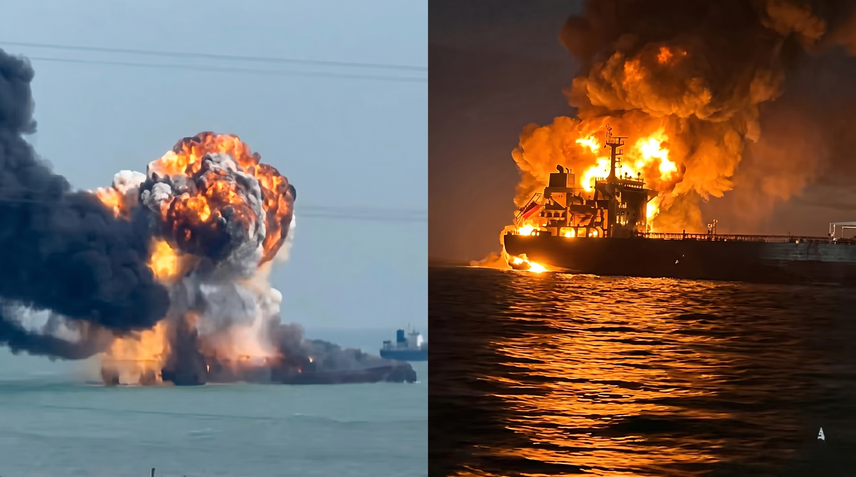 The US Navy Set Iran Ships On Fire - Huge Disaster