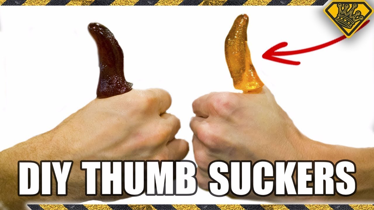 How to craft edible thumb shaped hard candy suckers easily