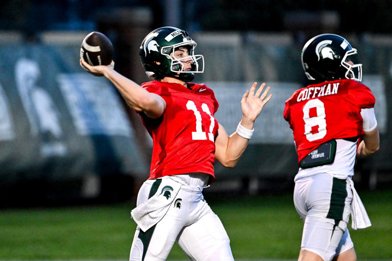 Michigan State football post spring depth chart analysis: Quarterbacks