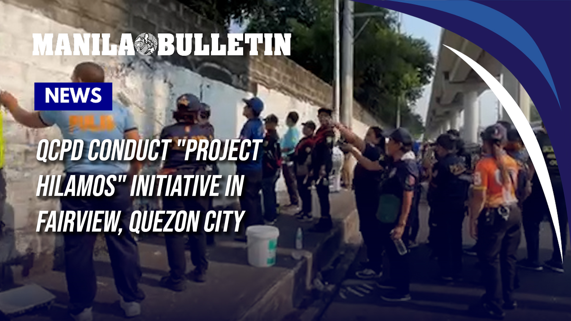 QCPD conduct "Project Hilamos" initiative in Fairview, Quezon City