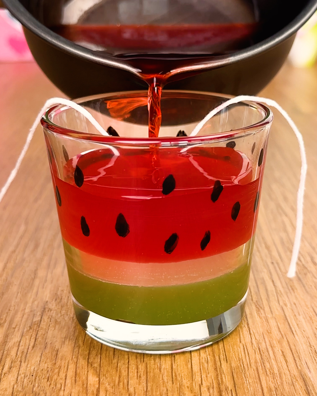 Cozy nights with a watermelon glow candle🍉🕯️