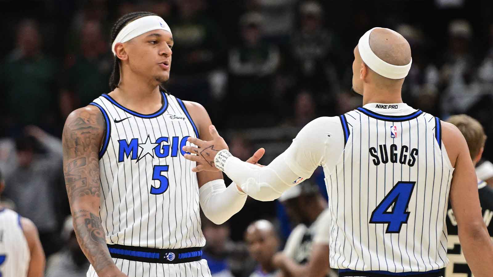 Magic’s Jalen Suggs awards Paolo Banchero Playmaker Chain for dominant ...