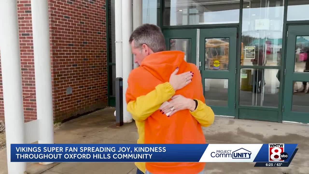 Oxford Hills super fan spreading cheer, kindness around town