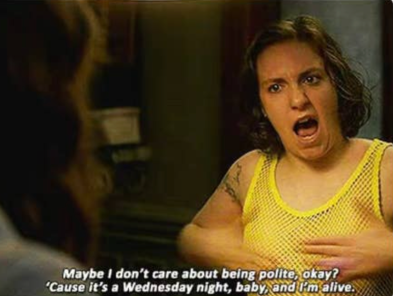 Lena Dunham just revealed what they were actually snorting during ...