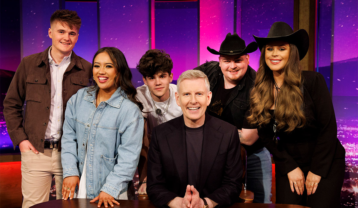 Una Healy and Lisa McHugh are glam disco cowgirls on the Late Late Show