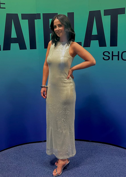 Una Healy and Lisa McHugh are glam disco cowgirls on the Late Late Show