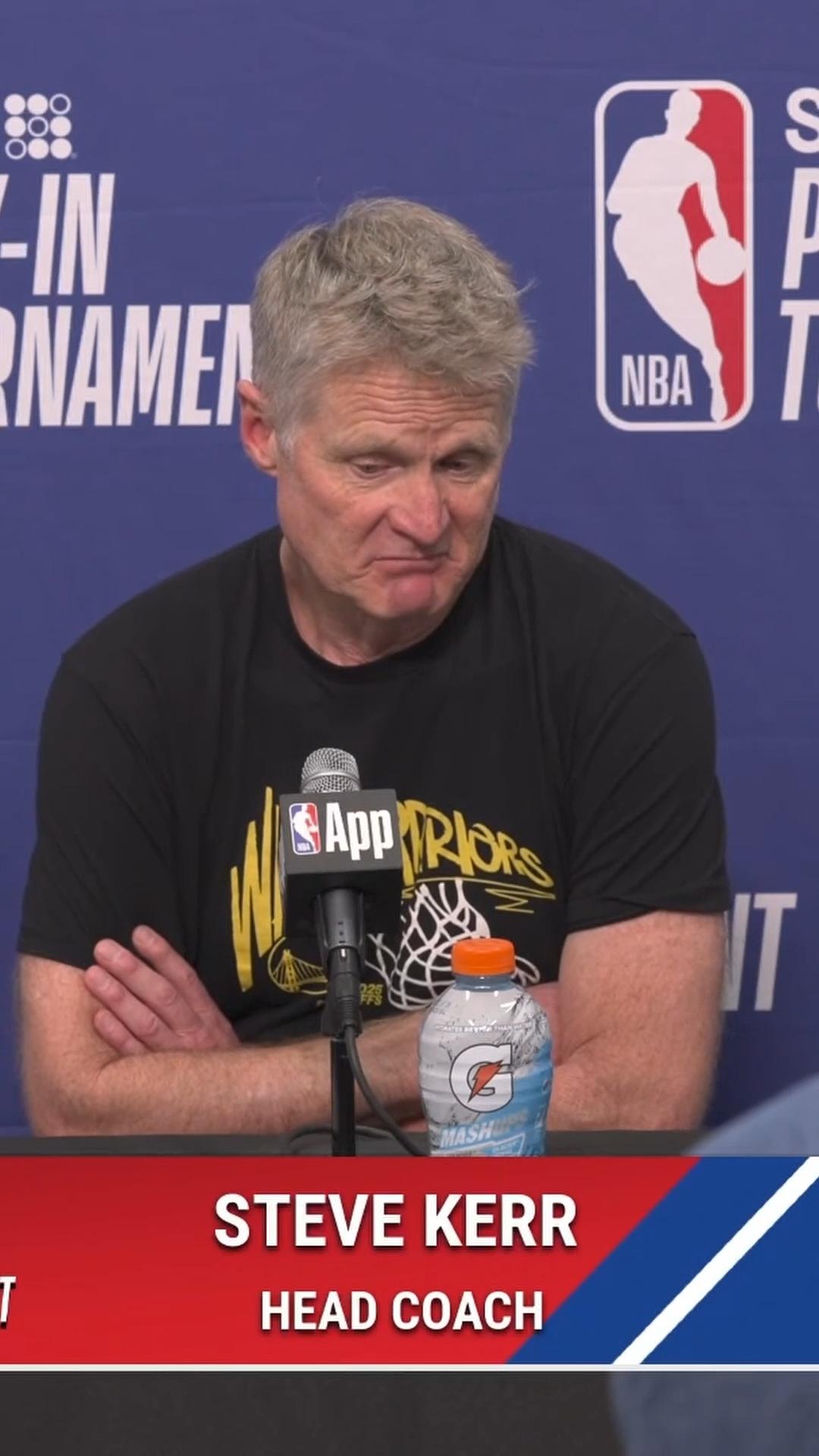 Vertical NBA Steve Kerr reaction