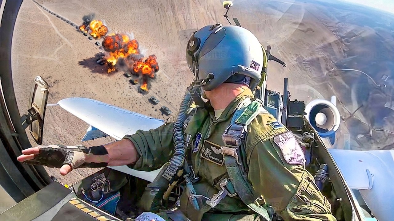 US A-10 pilots’ extreme techniques to destroy targets with surgical ...