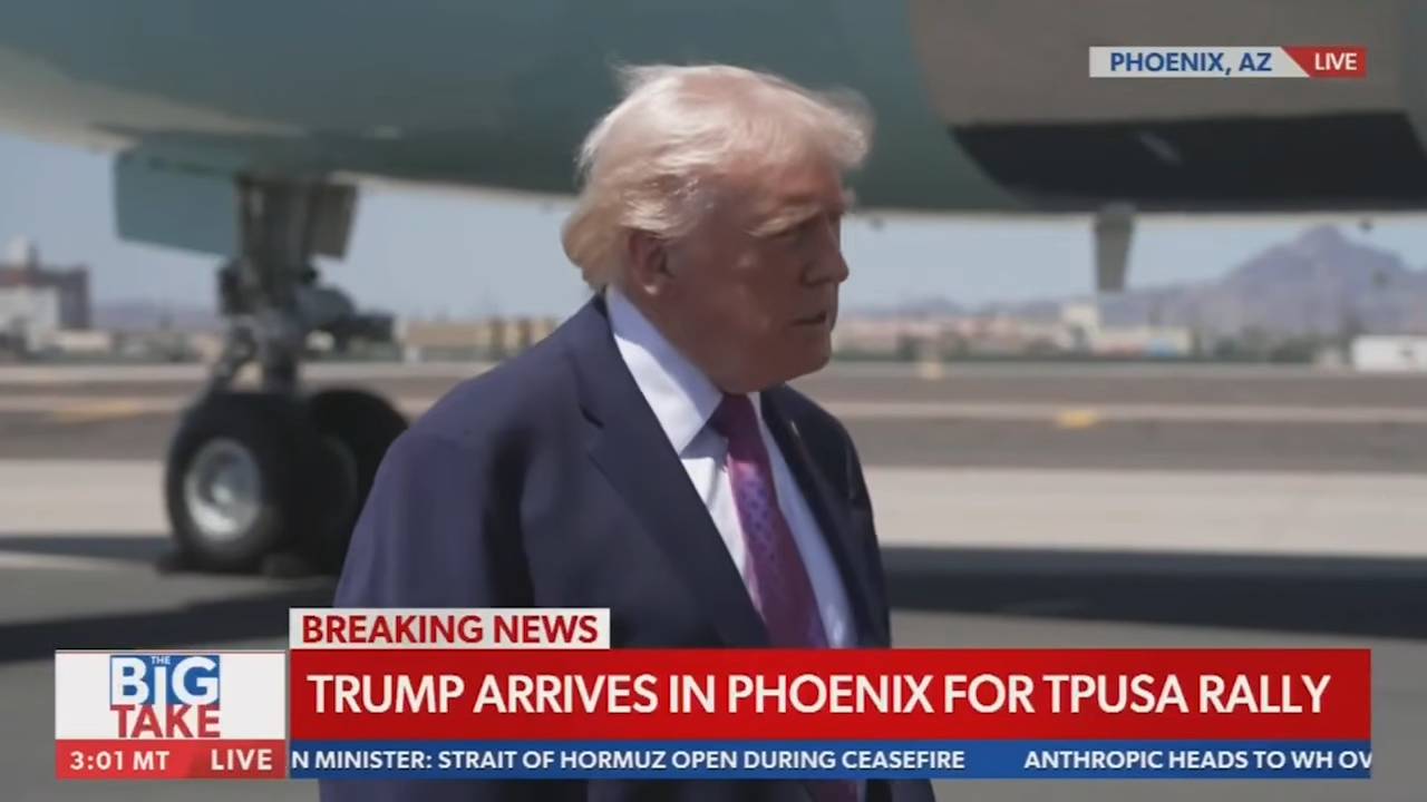 Trump’s walk caught on camera – then he struggles to answer questions