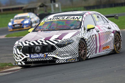 BTCC Donington Park: Ingram leads Cook and Plato Mercedes pair in ...