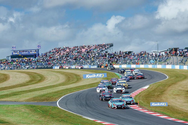 BTCC Donington Park: Ingram leads Cook and Plato Mercedes pair in ...