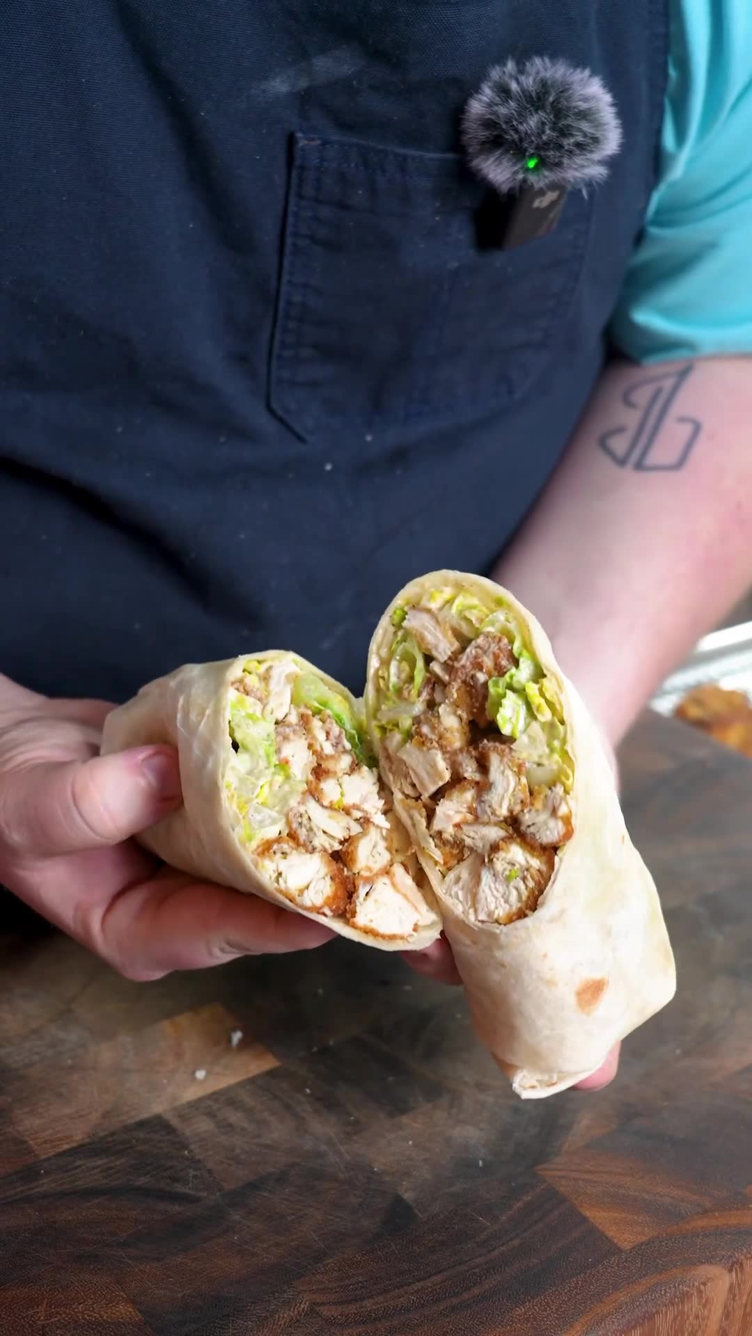 Step-by-step chicken Caesar wrap recipe with incredible crispy cutlets