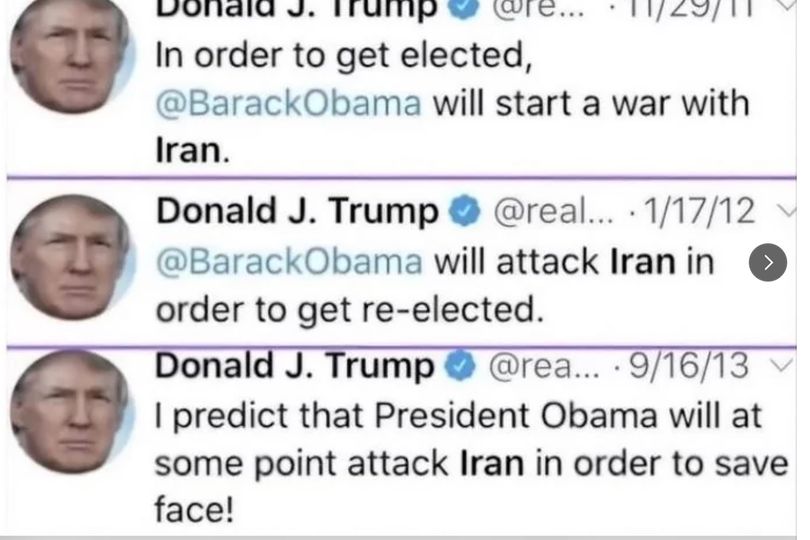 Old Trump tweets on Iran come back to haunt him as war drags on