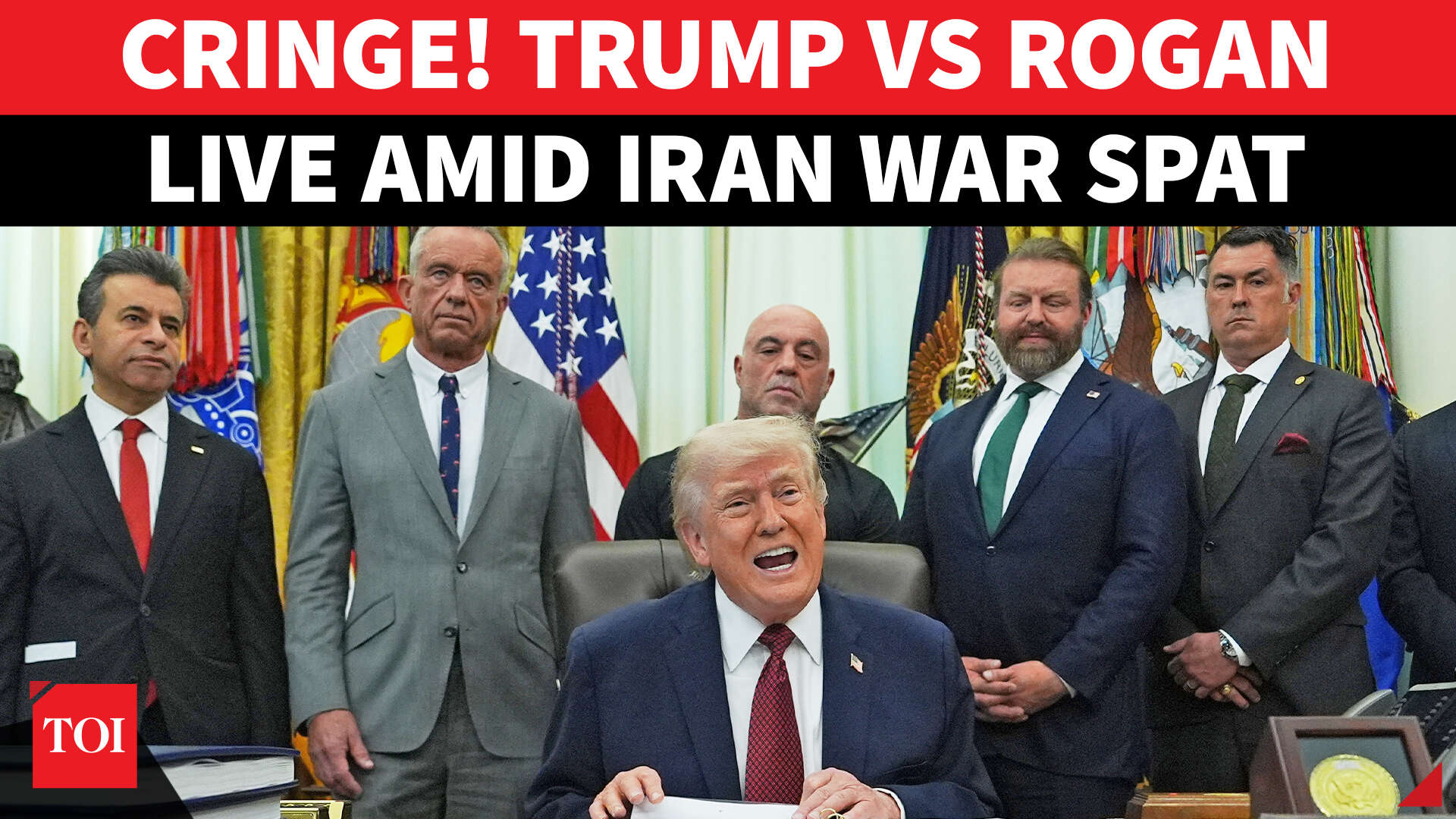 'Little liberal': Trump jabs Joe Rogan to his face after Iran war clash ...