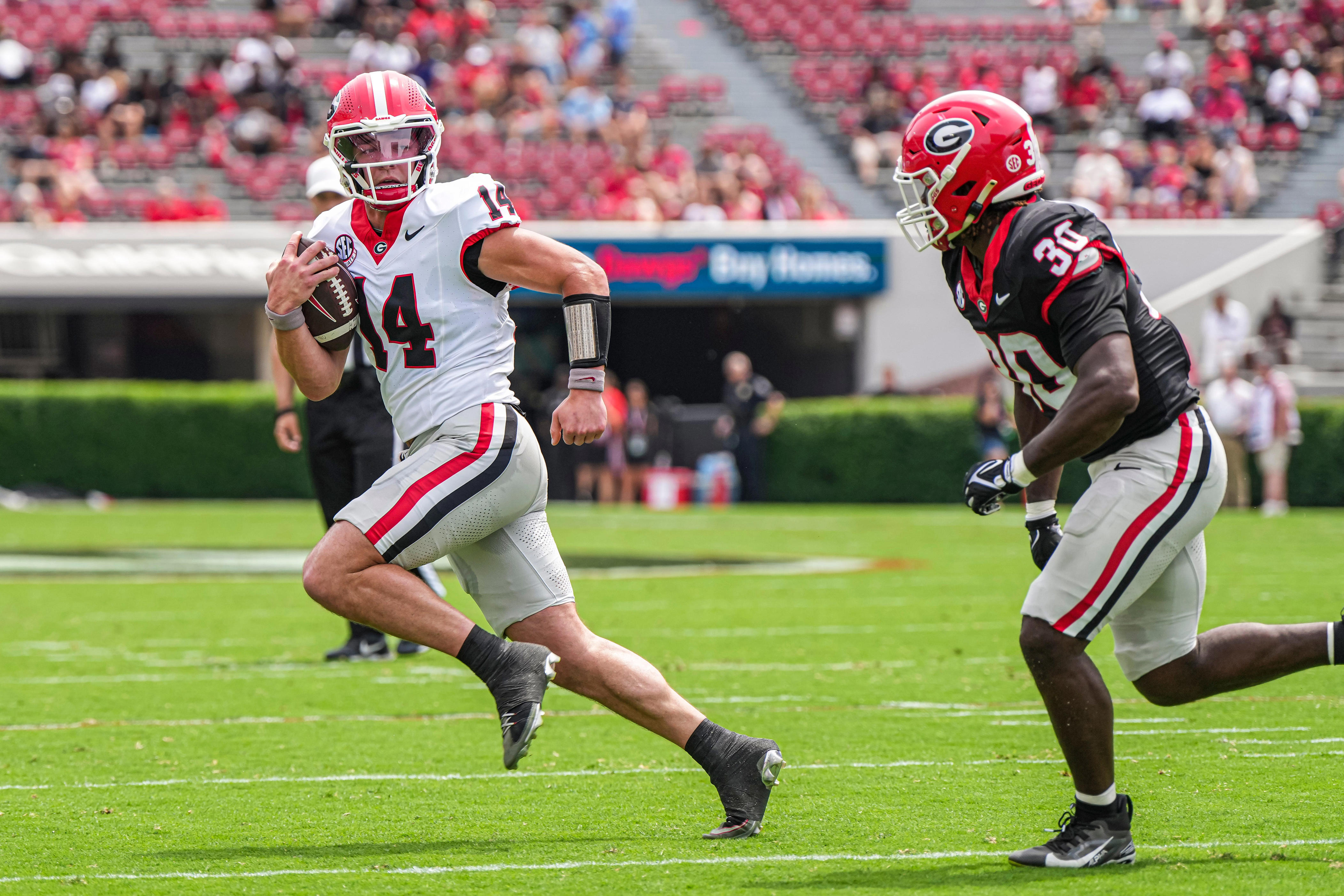 Georgia QB Gunner Stockton explains what he's been working on the most