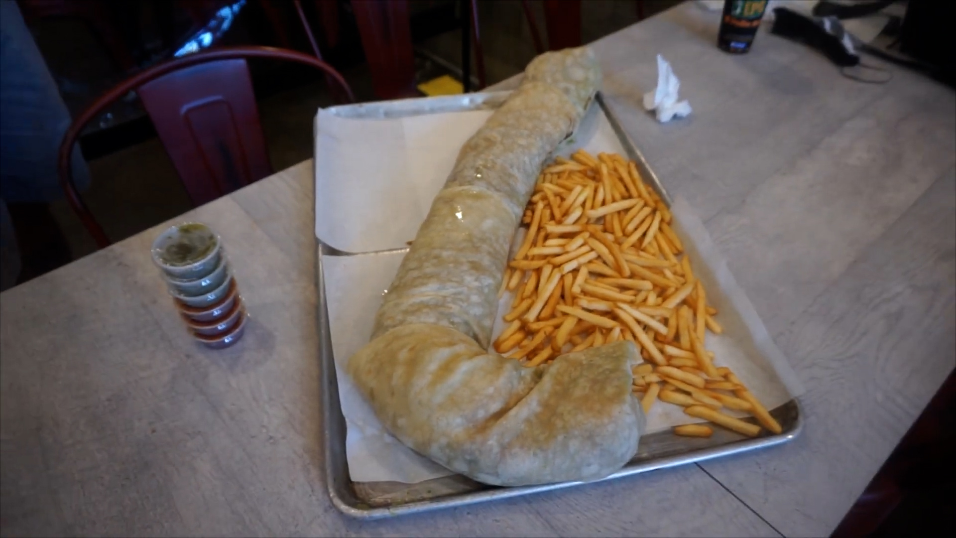 Man attempts impossible burrito challenge - can he do it?